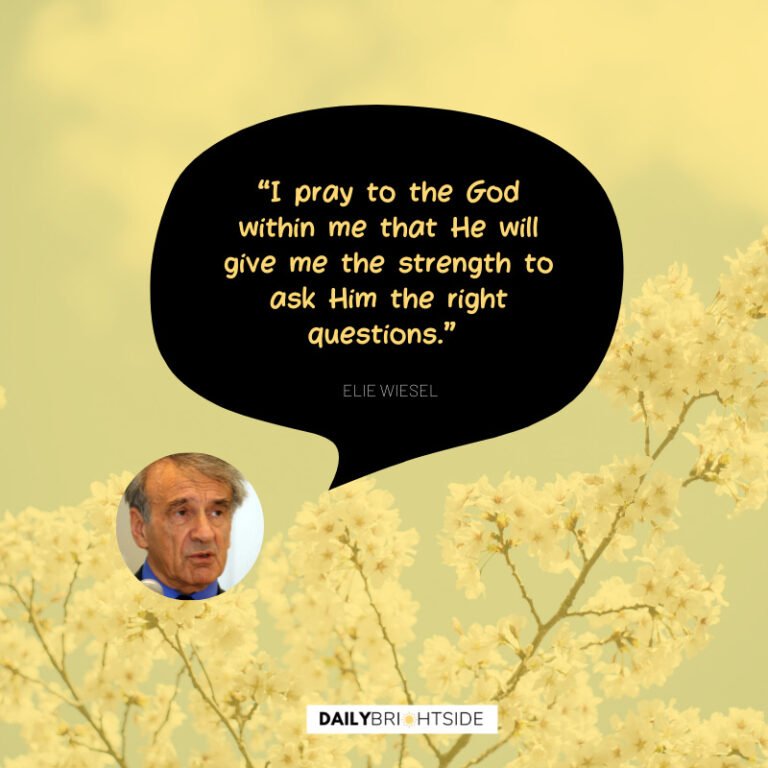 Elie Wiesel Quotes on the Human Spirit – Daily Brightside
